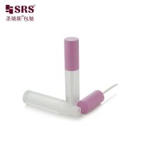 China SLR009-3.5ML Round Cylinder Clear Plastic Makeup Skincare Lipgloss Tube Bottle Custom High Quality Matte Finished for sale