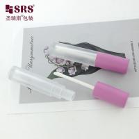 China SLR009-3.5ML Round Cylinder Clear Plastic Makeup Skincare Lipgloss Tube Bottle Custom High Quality Matte Finished for sale