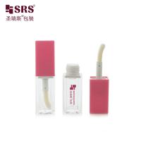 China SLS009-6.5ML Square Shape Cute Mini Plastic Makeup Lip Gloss Gel Bottle Applicator Injection Custom Color for sale