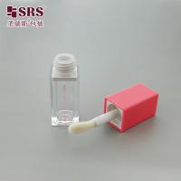 China SLS009-6.5ML Square Shape Cute Mini Plastic Makeup Lip Gloss Gel Bottle Applicator Injection Custom Color for sale