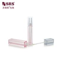 China SLS010-4.5ML Square Clear Matte Frosted Makeup Lip Gloss Bottle With Brush Customization Packaging for sale
