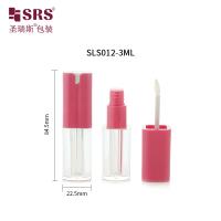 China SLS012-3ML Square Round Corner Transparent Plastic Tube Lip Gloss Packaging Wholesale Customization for sale