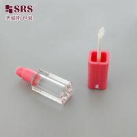 China SLS012-3ML Square Round Corner Transparent Plastic Tube Lip Gloss Packaging Wholesale Customization for sale