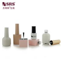China Customize Color Glass Bottle With Brush For Nail Polish Empty Makeup Bottles Packaging Painted Color With Logo Printing for sale