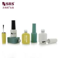 China Customize Color Glass Bottle With Brush For Nail Polish Empty Makeup Bottles Packaging Painted Color With Logo Printing for sale