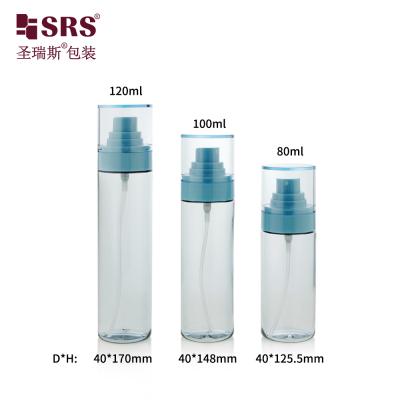 China PETG03 80ML 100ML 120ML Injection Custom Translucent Color PETG Plastic Pump Bottle With Fine Mist for sale