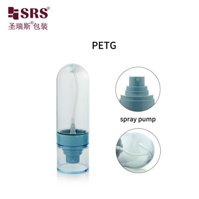 China PETG02 30ml 50ml 60ml 80ml 100ml Empty Custom Semi-transparent Colored Blue PETG Spray Pump Bottle For Skincare Toner for sale