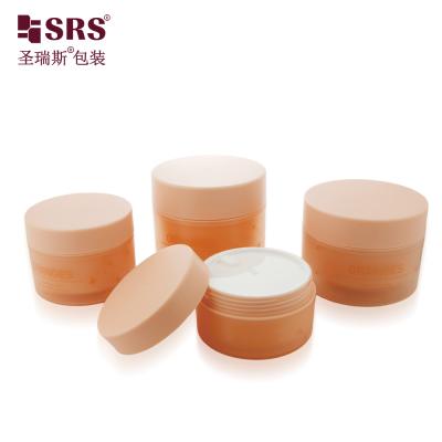 China SRSJK 100g 150g Injection Custom Color Double Wall PP PCR Eco-friendly Face Cream Jar Container Packaging for sale