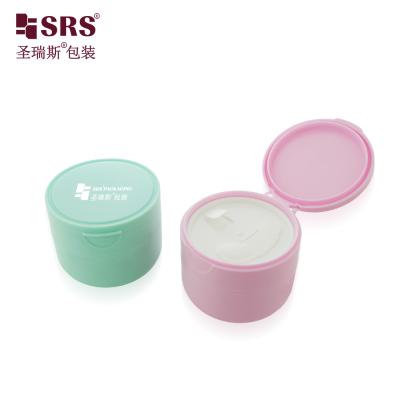 China SRSOB New Arrival Custom Color Logo Printing PP jar With Flip Cap Spoon For Facial Mask for sale