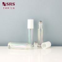 China BLPM-10ML SRS Electroplated Iridescent Glass Roll-On Bottles for Perfume Customizable Luxury Cosmetic Packaging with Stainless Steel Roller Ball for sale