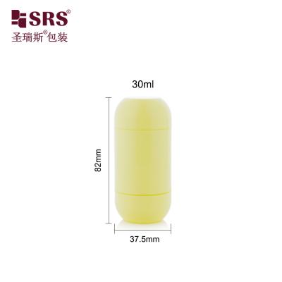 China D054 30ml Cute Empty PP Deodorant Stick Container Round Bottom Top Packaging Bottom Filling for sale