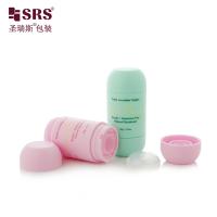 China D054 30ml Custom Pink Green Colored Injection PP PCR Recycled Material Deodorant Stick Container Packaging for sale