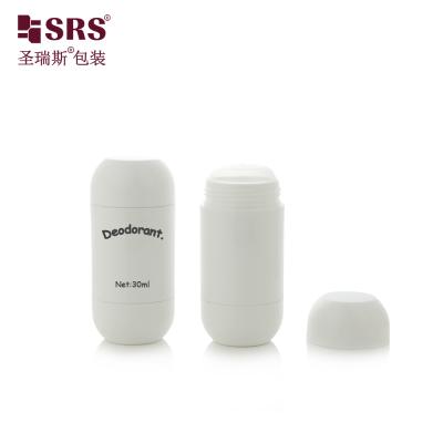 China D054 SRS 30ml Deodorant Stick Case: Custom Tinted PP PCR Recycled Deodorant Packaging (Blush & Sage Hues) for sale