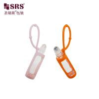 China BLPM-10ML Thick Wall Clear Glass Roll On Bottle With Silicone Cover For Perfume Oil for sale