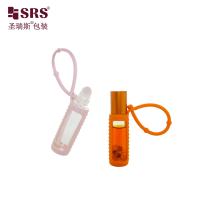 China BLPM-10ML Thick Wall Clear Glass Roll On Bottle With Silicone Cover For Perfume Oil for sale