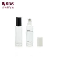 China BLPM-15ML SRS Thick Wall Luxury Transparent Amber Color Glass Roll On Bottle For Perfume Essential Oil for sale