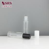 China BLPM-15ML SRS Thick Wall Luxury Transparent Amber Color Glass Roll On Bottle For Perfume Essential Oil for sale
