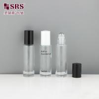 China BLPM-15ML SRS Thick Wall Luxury Transparent Amber Color Glass Roll On Bottle For Perfume Essential Oil for sale