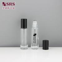 China BLPM-15ML SRS Thick Wall Luxury Transparent Amber Color Glass Roll On Bottle For Perfume Essential Oil for sale