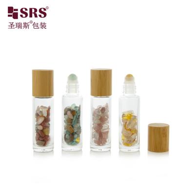 China BLPM-15ML Thick Wall High Quality Empty Glass Transparent Roller Steel Ball Bottle For Essential Oil for sale