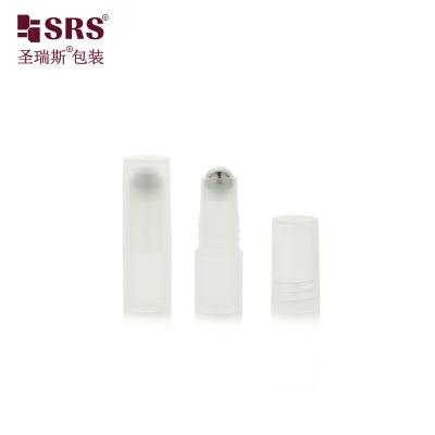 China RPPH-2ml Mini Sample Size Clear Glossy PP PCR Roller Ball Bottle Applicator For Serum Essence for sale