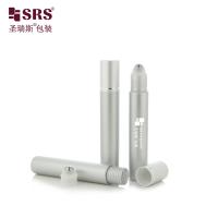 China RPA 15ML Painting Silver Grey Color PP PCR Roll On Bottle With Steel Ball For Massage Serum for sale
