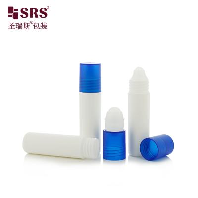 China RPPF 18ml Flat PP Matte Roll On Deodorant Gel Bottle PCR Recycled Material Packaging for sale