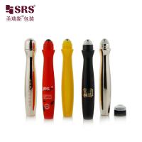 China SRS8447 15ML PETG Unique Shape Eye Serum Roller Ball Bottle Massage Applicator for sale