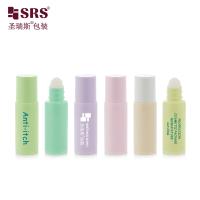 China PET 15ml 20ml Empty Round Glossy Finished Roller Ball Bottle Wholesale for sale