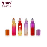 China BLPM 10ML Customize Painted Color Thick Wall Mold Empty Glass Roll On Bottle For Essential Oil for sale