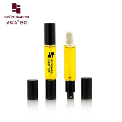 China BLPD 10ML Roller Ball Spray Pump Dual Ends Glass Bottle For Perfume No Leakage for sale