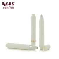 China AY 10ML 15ML Injection Custom Color Glossy Matte Finished Airless Roll On Bottle For Eye Cream Massage Applicator for sale