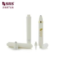 China AY 10ML 15ML Injection Custom Color Glossy Matte Finished Airless Roll On Bottle For Eye Cream Massage Applicator for sale