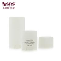 China D040 15ml 50ml 75ml Oval Shape PP Glossy Deodorant Stick Container Packaging PCR Bottom Filling for sale