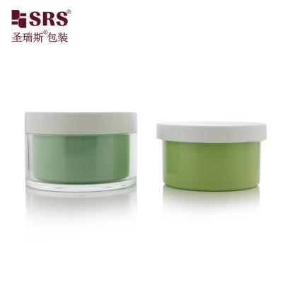 China J101 50g 100g 240g Double Wall Replaceable Plastic Jar For Facial Cream Gel Rould Wholesale Container for sale