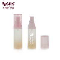 China PA029 15ml 30ml 50ml Matte Frosted Empty PP Clear Airless Bottle With Lotion Sprayer Pump for sale