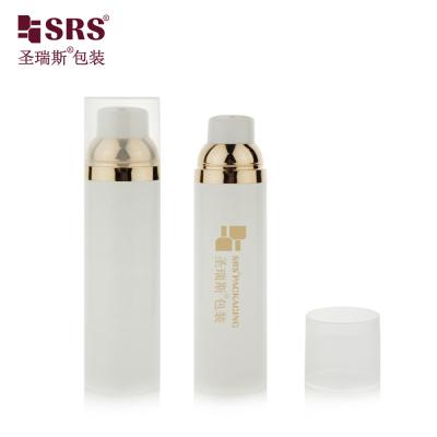 China PA0202A 30ml 50ml 75ml 100ml Injection Custom Color Glossy Silk Screen Printing Airless Bottle For Foundation for sale