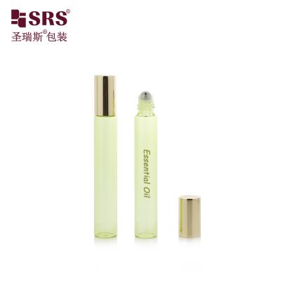 China BLP-10ML Empty Transparent Glass Tube Eye Oil Roller Ball Bottle No Leakage Pocket Size for sale