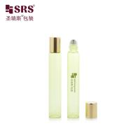 China BLP-10ML Empty Transparent Glass Tube Eye Oil Roller Ball Bottle No Leakage Pocket Size for sale