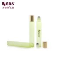 China BLP-10ML Empty Transparent Glass Tube Eye Oil Roller Ball Bottle No Leakage Pocket Size for sale