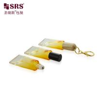 China GB3 10ML Empty Tube Shape Thick Wall Glass Roller Steel Ball Essential Oil Bottle No Leakage for sale