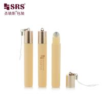 China DH-8ML Round Shape Empty PP PCR Recycled Plastic Roll On Bottle For Lip Gloss for sale
