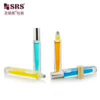 China GB2 Square Luxury Leak Proof Paint Color Empty Glass Roll On Bottle For Essential Oil for sale