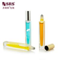 China GB2 Square Luxury Leak Proof Paint Color Empty Glass Roll On Bottle For Essential Oil for sale