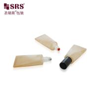 China GB3 10ML Luxury Tube Unique Design Transparent Glass Painted Custom Color Roll On Steel Ball Bottle For Perfume Oil for sale