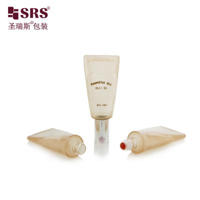China GB3 10ML Luxury Tube Unique Design Transparent Glass Painted Custom Color Roll On Steel Ball Bottle For Perfume Oil for sale