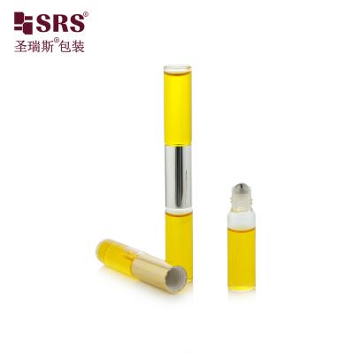 China SGB2-5ml+5ml Transparent Dual Double Ended Glass Roll On Bottle For Perfume Fragrance for sale