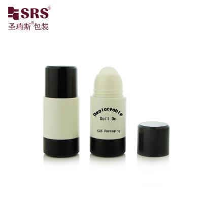 China RPPE 50ML Injection Color Customization Replaceable Roll On Deodorant Gel Bottle for sale