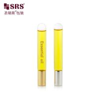 China BLP 10ML Round Bottom Tube Glass Roller Bottle For Eye Oil Massage No Leakage for sale