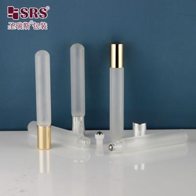 China BLP-10ML Empty Glass Roll On Bottle For Perfume Oil No Leakage Cute Round Bottom for sale